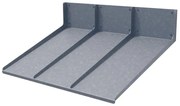 Kovová stříška nad dveře RainBlock 124 x 85 cm ✔ Kovářský antracit + pozink ✔ Hmoždinky Fischer (12 ks) – plná zeď, beton