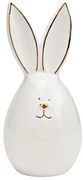 Keramický zajíček AURIC BUNNY 14 cm bílý
