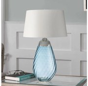 Elstead LENA-TL-L-BLUE-OWSS-LED Stolní lampa LENA 1xE27/40W/230V 74cm modrá/bílá
