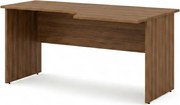 Ergonomický stůl Impress 160 x 90 cm, pravý, ořech dijon