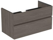 Ideal Standard Finesse - Umyvadlová skříňka, 100x51x55 cm, 2 zásuvky, Dark Elm E3397UR