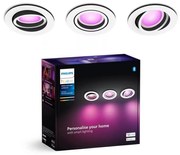 Philips - SADA 3xLED RGBW Stmívatelné podhledové Hue CENTURA 1xGU10/4,2W/230V