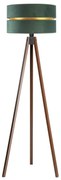 Duolla - Stojací lampa DUO 1xE27/60W/230V pr. 44 cm zelená/wenge