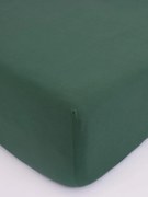 MK Lůžkoviny Jersey prostěradlo Classic 180 × 200 cm - tmavě zelené