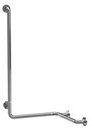 Madlo do sprchy 66x118 cm nerez/stříbrná