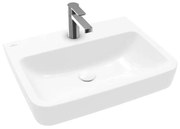 Villeroy & Boch O.novo - Umyvadlo 60x46 cm, bez přepadu, otvor pro baterii, alpská bílá 4A416101