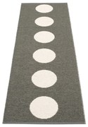 Tmavě šedý vnitřní a venkovní běhoun 70x225 cm Vera Charcoal – Pappelina