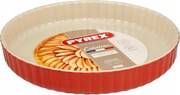 Keramická forma na pečení koláče Pyrex Creation Ø 28 cm, kulatá, červená