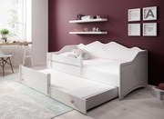 ADRK Furniture Dvojitá postel s matracemi EMKA II Pink 160x80