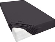 Biberna Žerzejové napínací prostěradlo (antracitová, 90–100 x 200–220 cm)
