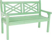 Dřevěná zahradní lavička, neo mint, 124 cm, FABLA