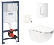 Závěsný wc set do lehkých stěn / předstěnová montáž SAT Infinitio SIKOGRSIN11SCSH0