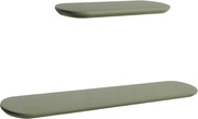 Zelené police v sadě 2 ks 55 cm Arely – Kave Home