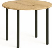 NW Kulatý jídelní stůl SIMARIO 1, 75 cm Barva/ dekor: Dub Artisan