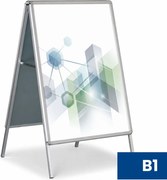 Reklamní A stojan B1, 700 × 1000 mm, hliníkový rám