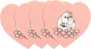 Set podtácků Moomin Together, 4ks / růžové