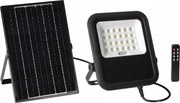 Solární Led reflektor 10W černý s dálkovým ovládáním a solárním panelem IP65 Kanlux