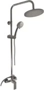 RAV Slezák Nil - Sprchový set s baterií, průměr 20 cm, 5 proudů, metal grey NL182.5/5-61MGK