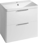 Aqualine Aqualine, DENEB umyvadlová skříňka 60,5x55x34,5cm, bílá matná, DN264