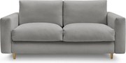 Šedá pohovka na každodenní spaní/rozkládací 200 cm Cocoone – Bobochic Paris