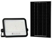 LED Stm. solární reflektor LED/200W/3,2V IP65 10000 mAh černá + dálkové ovládání