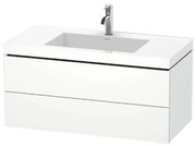 Duravit L-Cube - Skříňka s umyvadlem 50x100x48 cm, 2 zásuvky, bílá mat LC6928O1818