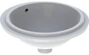 Geberit VariForm - Umyvadlo vestavné, průměr 39 cm, s přepadem, bílá 500.744.01.2