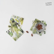 Zelené látkové podtácky v sadě 4 ks Lotus – Linen Tales