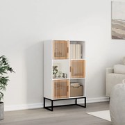 Highboard bílý 70 x 35 x 125 cm kompozitní dřevo