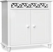 Komoda JERSEY, 76 x 65 x 35 cm, bílá Casaria