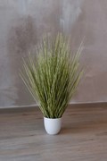 Umělá tráva v květináči JUNCO, plast, výška 80 cm, zelená