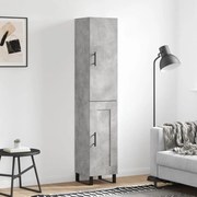 Skříň highboard betonově šedá 34,5x34x180 cm kompozitní dřevo