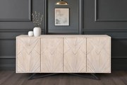 Designová komoda z masivu Atika 3D vzory mango 170cm