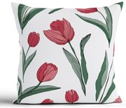 MK Lůžkoviny Bavlněný povlak na polštář Renforcé 40 x 40 cm - Tulipány