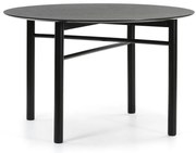 Černý kulatý jídelní stůl Teulat Junco, ø 120 cm