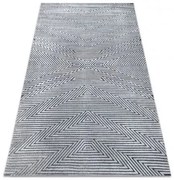 Koberec Strukturální SIERRA G5013 ploché tkaní šedá - zigzag, ethnic
