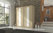 ADRK Furniture Posuvná skříň s lacobelem KAREN 200 SW-KAR-S+WL-200+A423