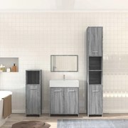 4dílný set koupelnového nábytku šedý sonoma kompozitní dřevo 3154404