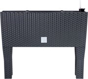 Prosperplast Truhlík se zavlažovacím systémem Rato Case High (antracitová, Š 80 x V 62 x H 33 cm)