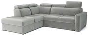 Sedací souprava PEDRO L | 230x250 cm | rozkládací + 2x úložný prostor | polohovatelné záhlavníky | VÝBĚR TKANIN