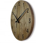 Minimalistické dubové nástěnné hodiny, tichý quartzový pohon, moderní dekorace I SENTOP MAS002-akcia20