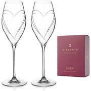 Diamante Swarovski prosecco Hearts 230 ml 2 ks