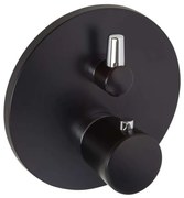 Kludi Balance - Termostatická baterie pod omítku pro 2 spotřebiče, černá mat/chrom 528308775