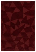 Vínový ručně tkaný vlněný koberec 200x290 cm Shard Red – Flair Rugs