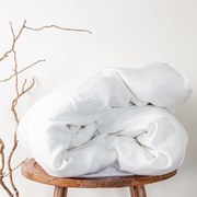 TULULUM Lněný povlak na přikrývku COMFORT SNOW Rozměr přikrývky: 140 x 200 cm
