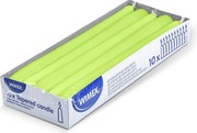 Wimex 31117 - kónická svíčka 23 × 245 mm, žlutozelená - 10 ks