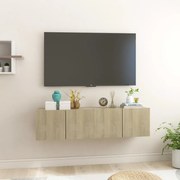 Závěsné TV skříňky 2 ks dub sonoma 60x30x30 cm