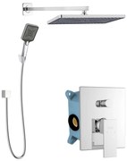 kielle Arkas I - Sprchový set s baterií pod omítku, pro 2 spotřebiče, s příslušenstvím a tělesem, chrom 20611SP20