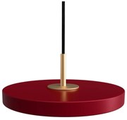 Červené LED závěsné svítidlo s kovovým stínidlem ø 15 cm Asteria Micro – UMAGE