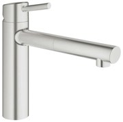 Grohe Concetto - Páková dřezová baterie, supersteel 31129DC1